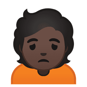 Person frowning - Free vector emoji on creazilla.com