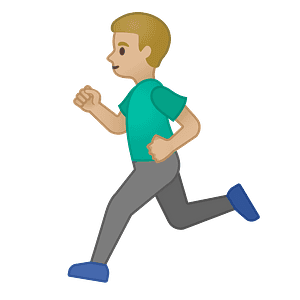Man running - Free vector emoji on creazilla.com