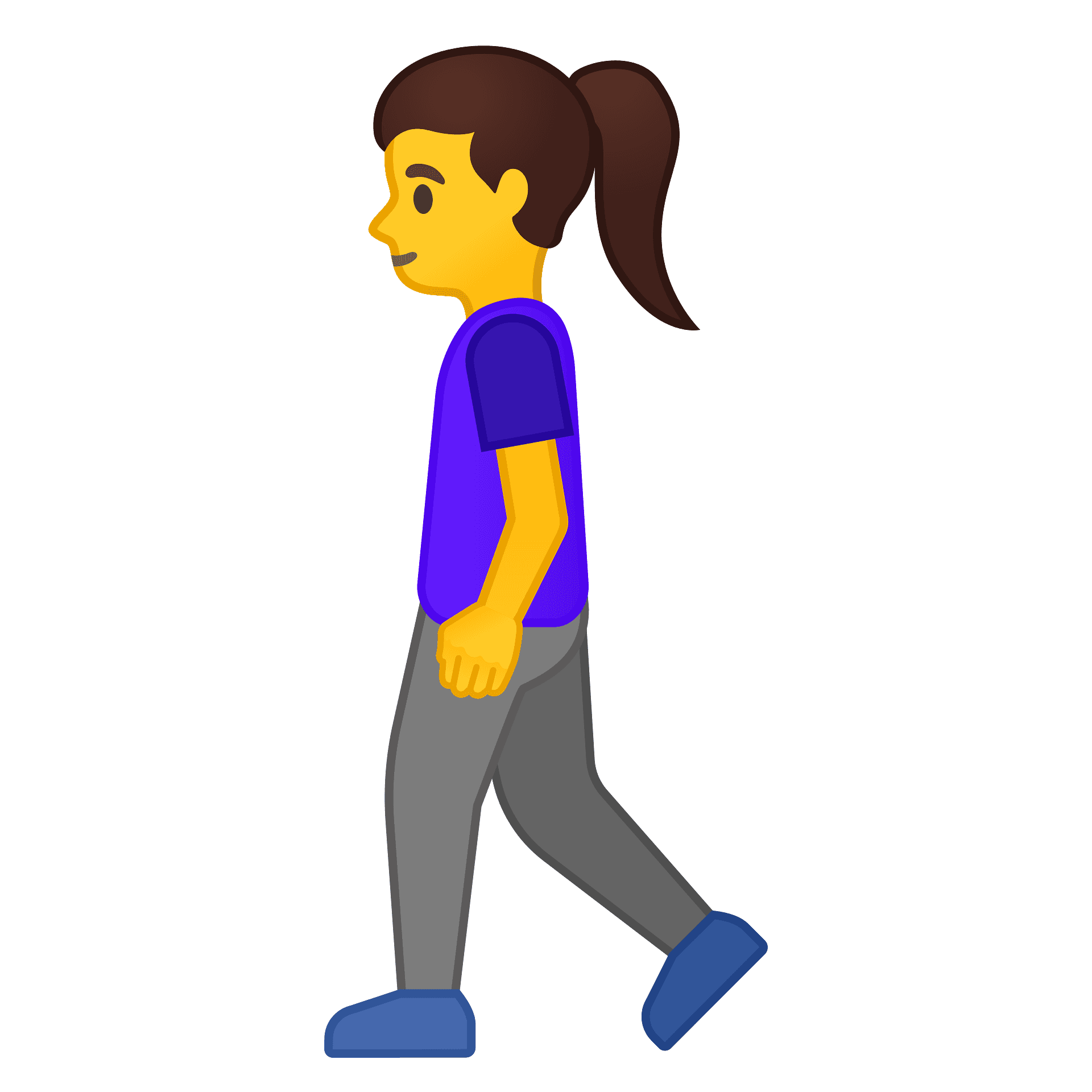 Woman walking emoji clipart. Free download transparent .PNG | Creazilla