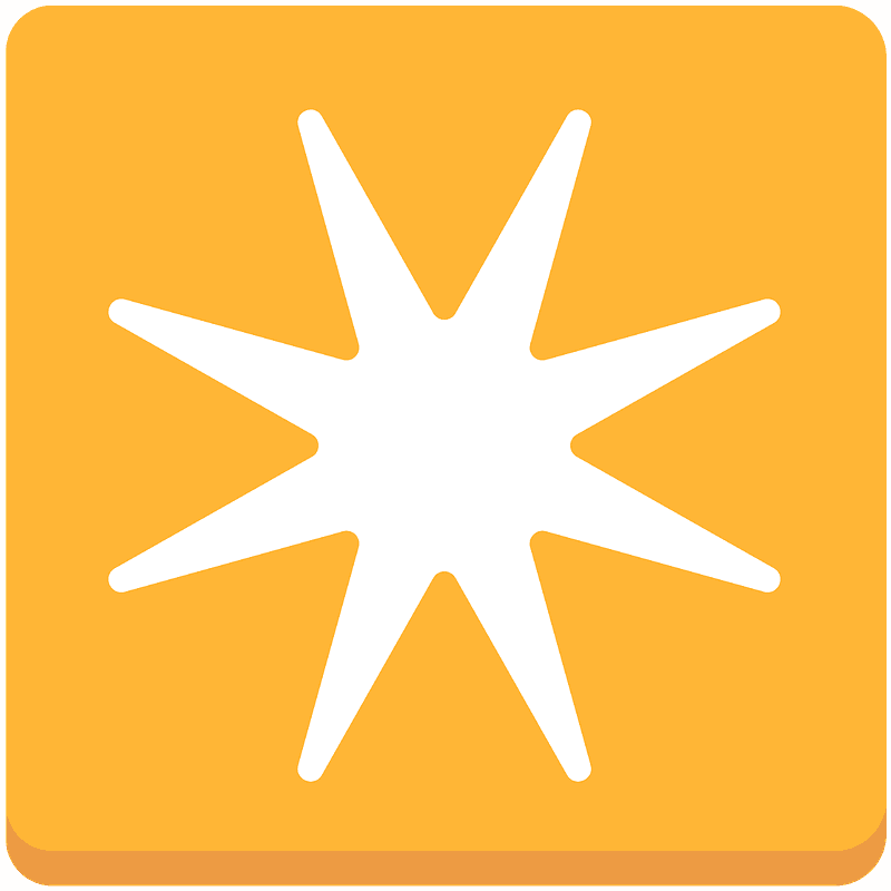 Eight-pointed star emoji clipart. Free download transparent .PNG | Creazilla