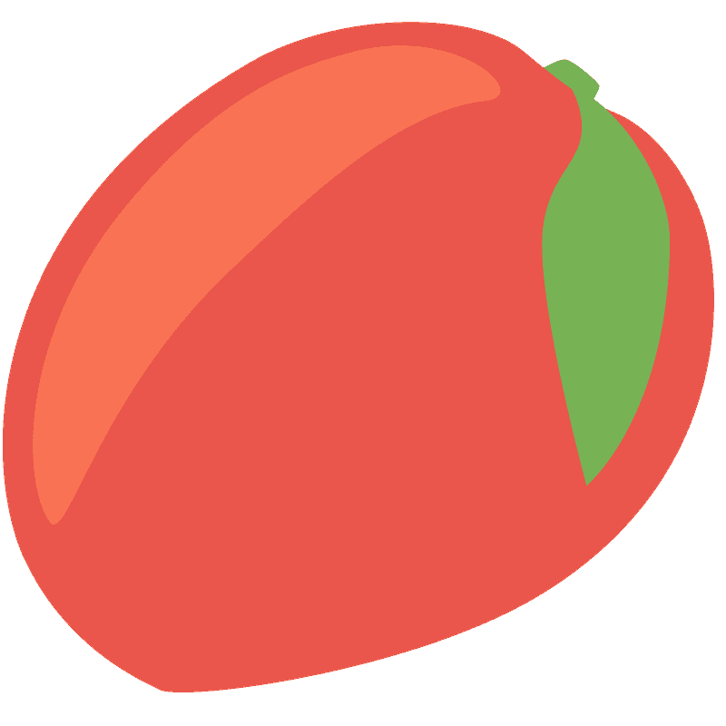 Mango emoji clipart. Gratis download. | Creazilla