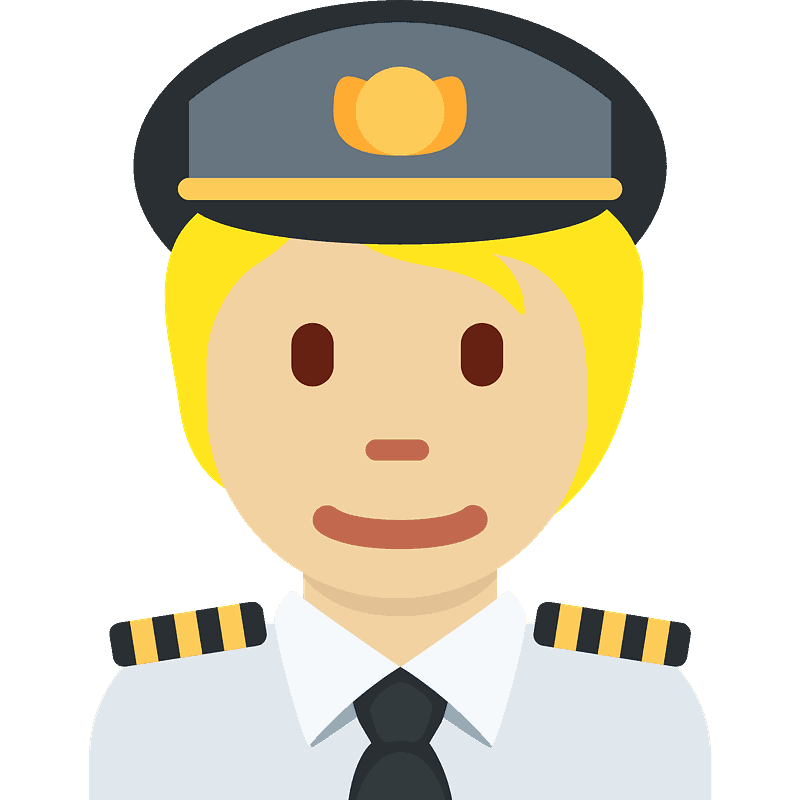 Pilot - Free vector emoji on creazilla.com