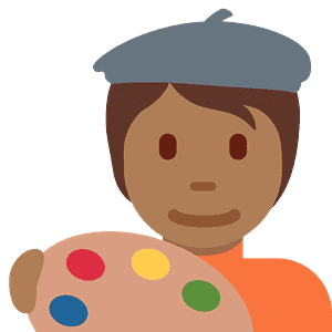 Man artist emoji clipart. Free download transparent .PNG | Creazilla