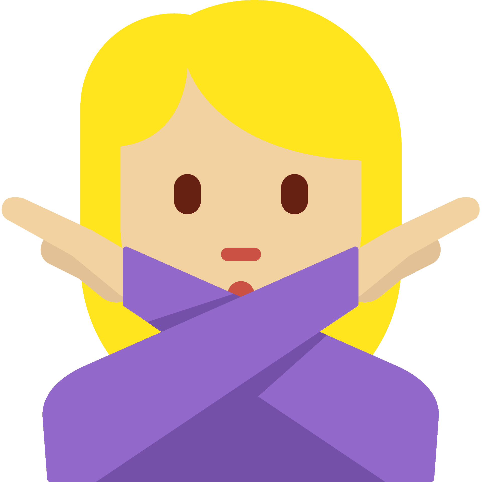Girl Emoji With Crossed Arms