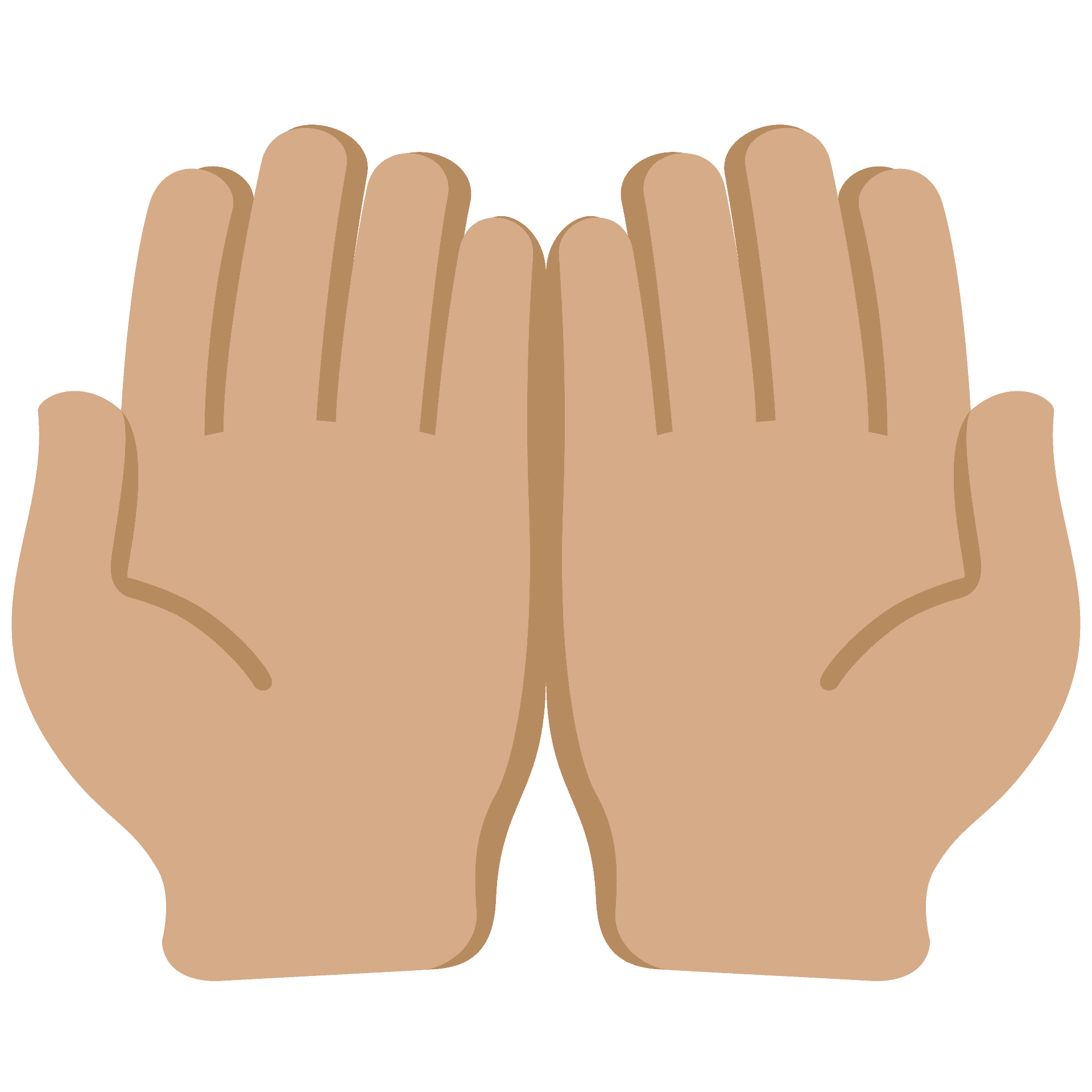 2 Hands Together Clipart