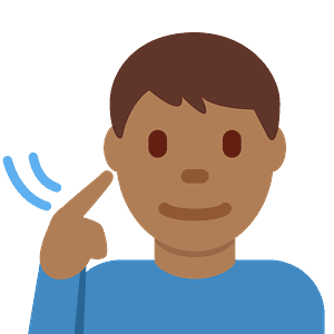 Deaf man - Free vector emoji on creazilla.com