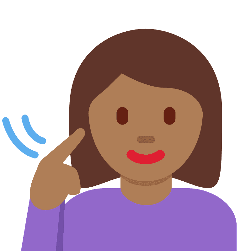 Deaf woman - Free vector emoji on creazilla.com