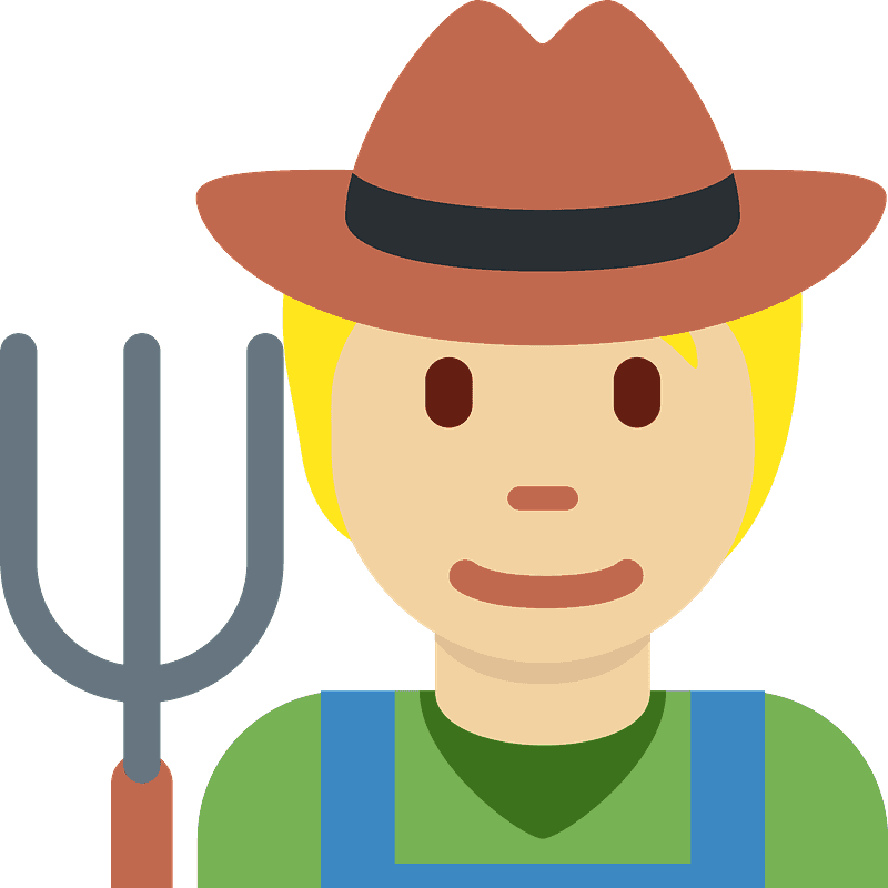 Farmer emoji clipart. Free download transparent .PNG | Creazilla