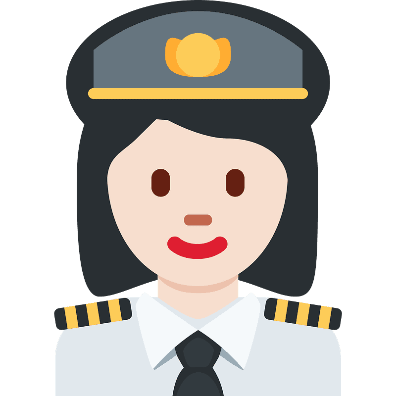 Woman pilot - Free vector emoji on creazilla.com