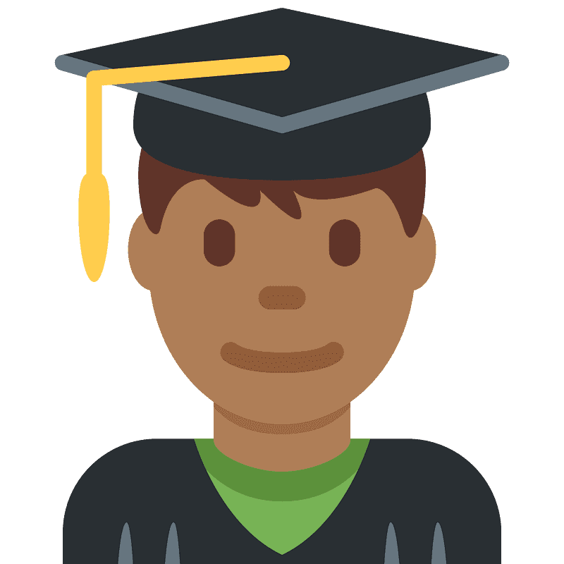 Man student - Free vector emoji on creazilla.com