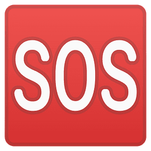 SOS button emoji clipart. Free download transparent .PNG | Creazilla