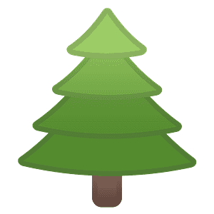 Evergreen tree - Free vector emoji on creazilla.com