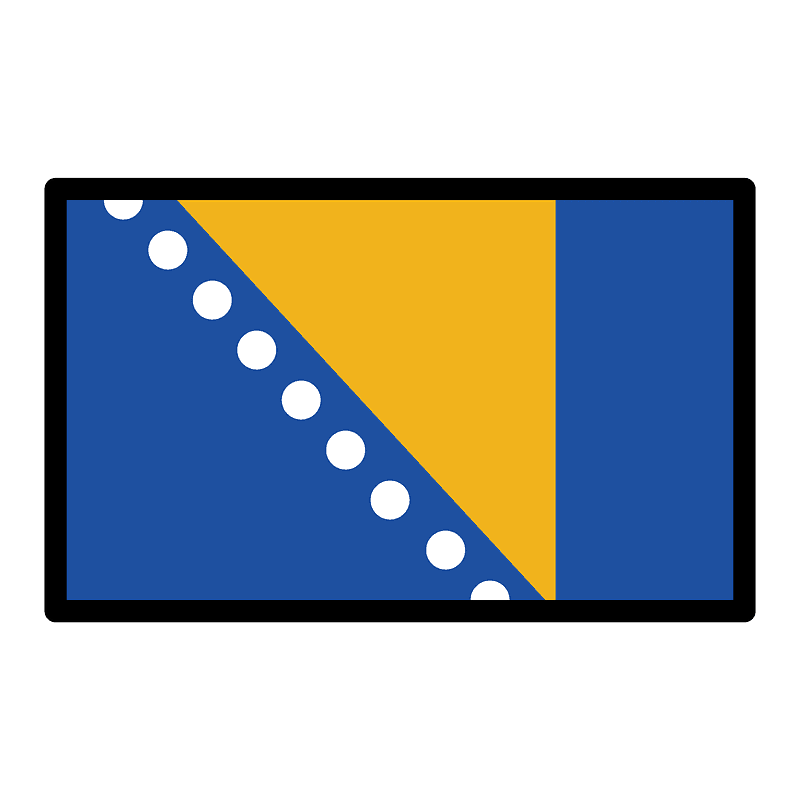 Bosnia & Herzegovina flag emoji clipart. Free download transparent .PNG ... Bosnia & Herzegovina flag emoji clipart. Free download transparent .PNG ...