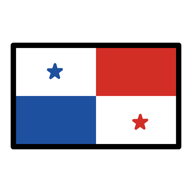 Panamá Bandera clipart. Dibujos animados descargar gratis. | Creazilla