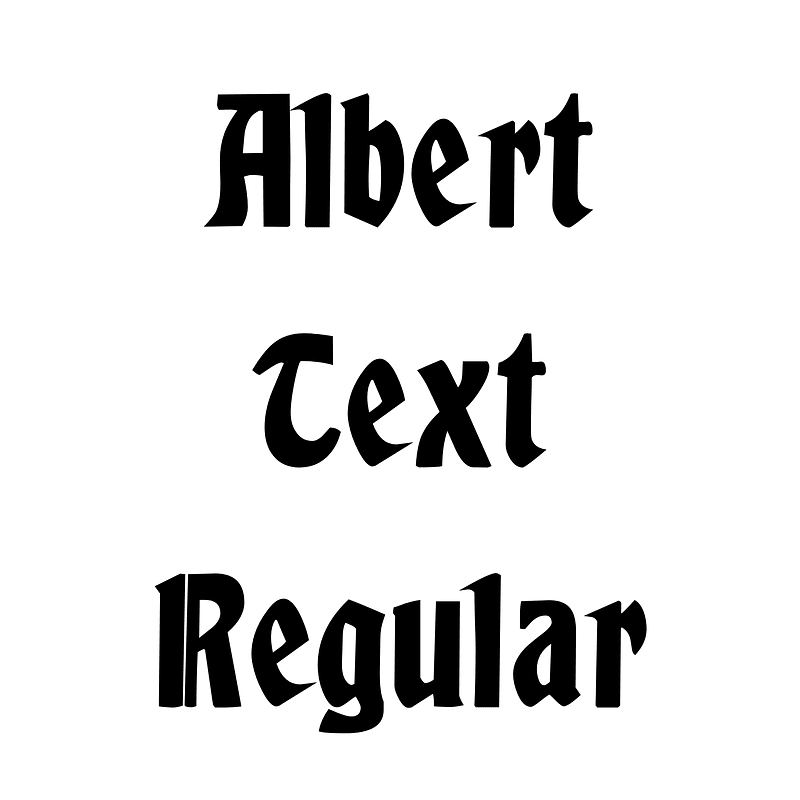 Albert Text Regular - Free fonts on creazilla.com