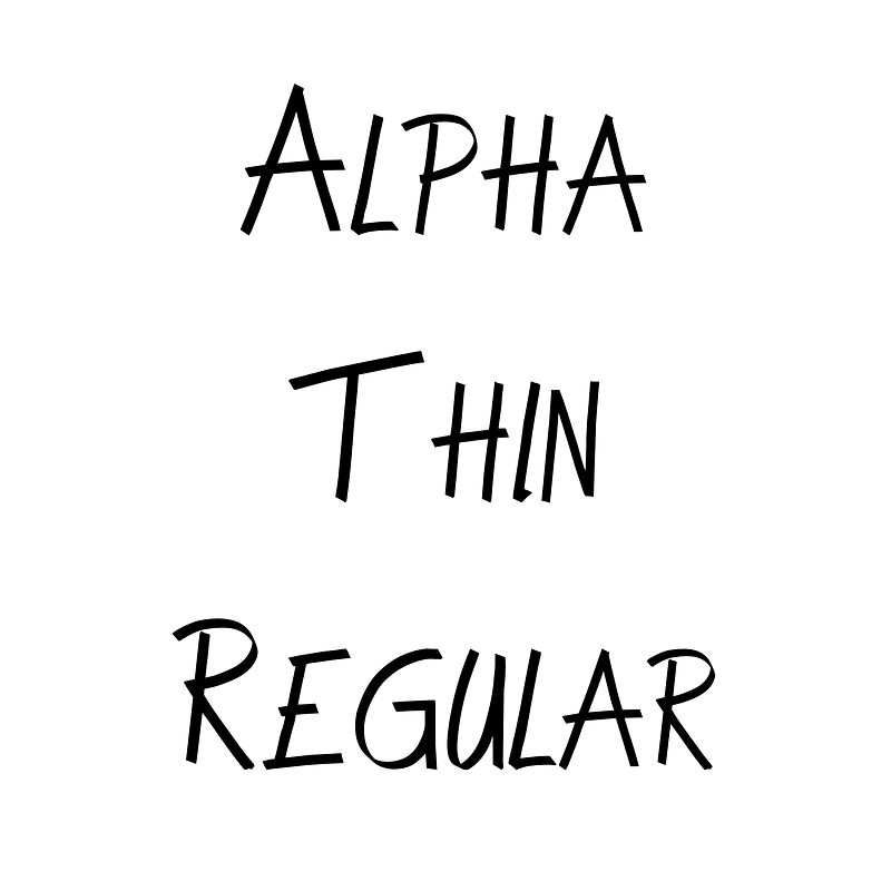Alpha Thin Regular font - Free fonts on Creazilla | Creazilla