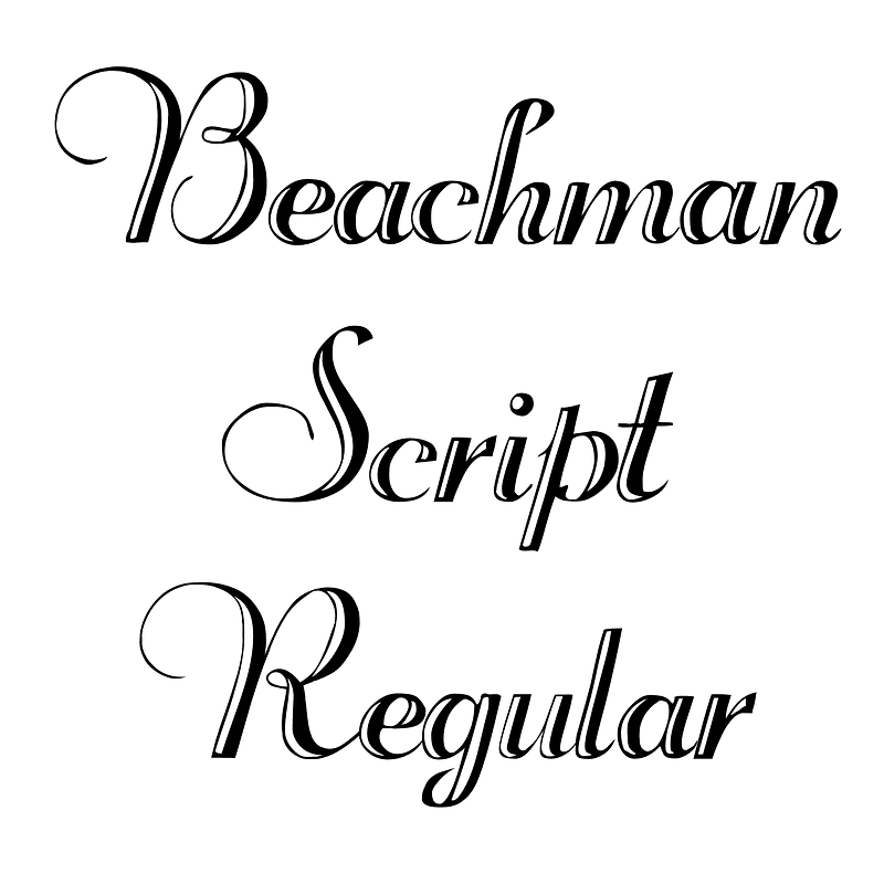 Beachman Script Regular | Creazilla
