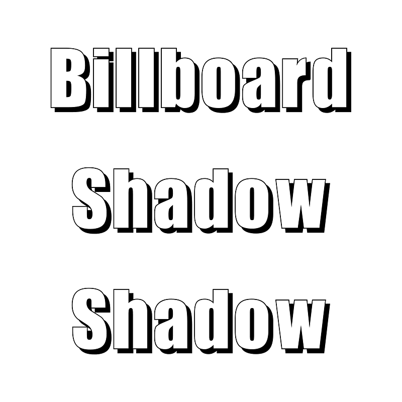 Billboard Shadow Shadow - Free fonts on creazilla.com