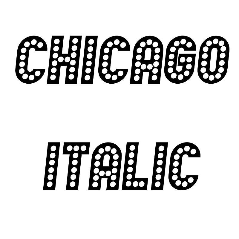 Chicago Italic font - Free fonts on Creazilla | Creazilla