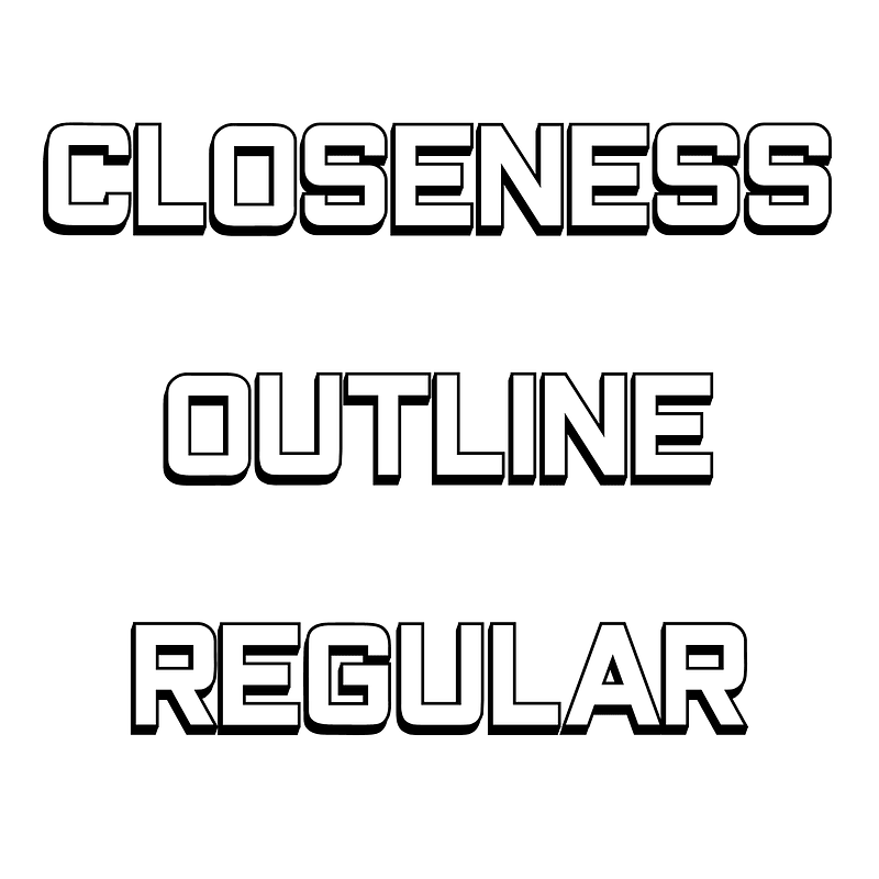 Closeness Outline Regular | Creazilla