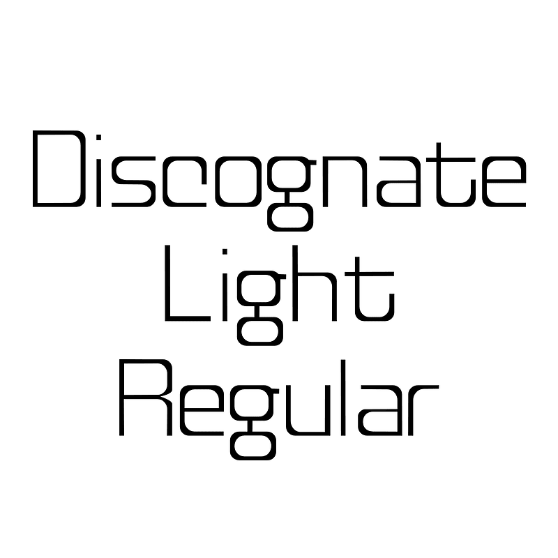 Discognate Light Regular font - Free fonts on Creazilla | Creazilla
