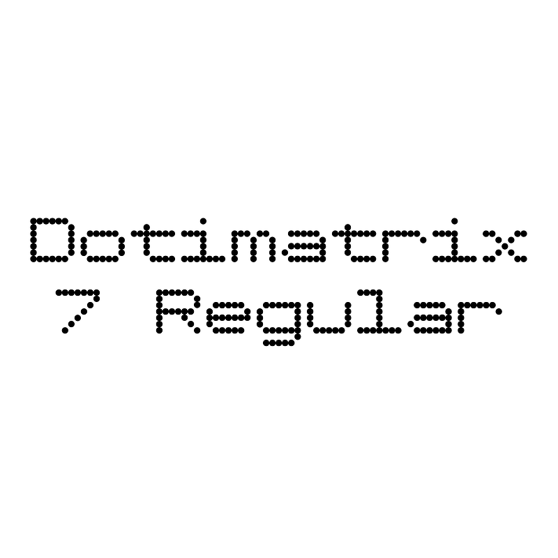 Dotimatrix 7 Regular | Creazilla