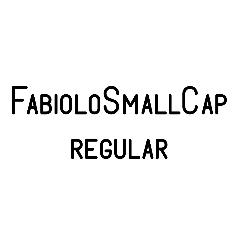 FabioloSmallCap regular | Creazilla