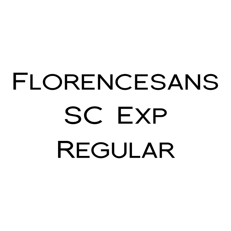 Florencesans SC Exp Regular - Free fonts on creazilla.com