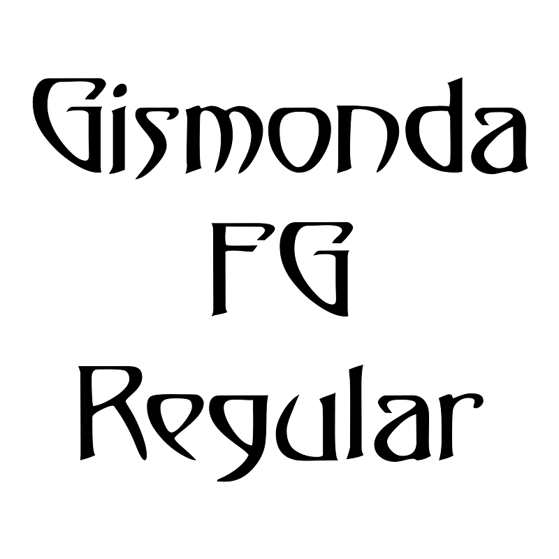 Gismonda FG Regular | Creazilla