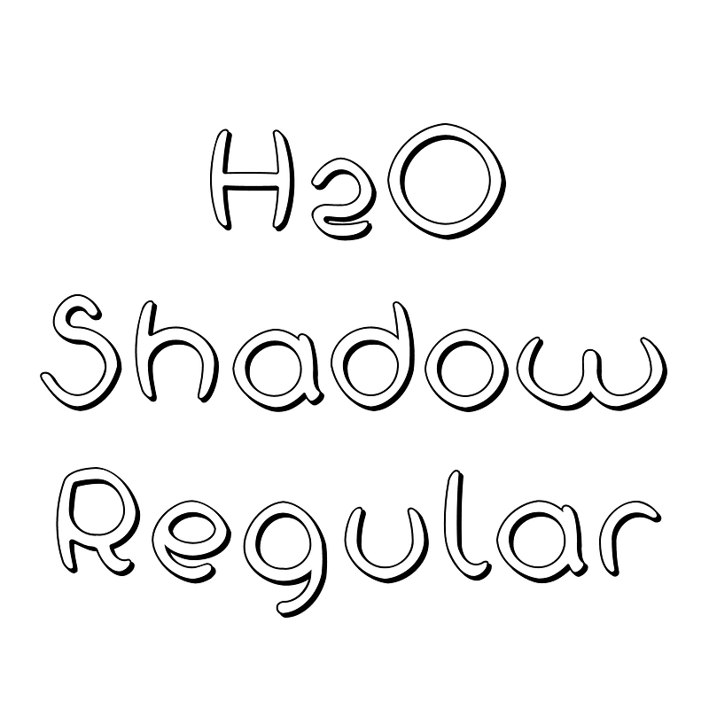 H2O Shadow Regular - Free fonts on creazilla.com