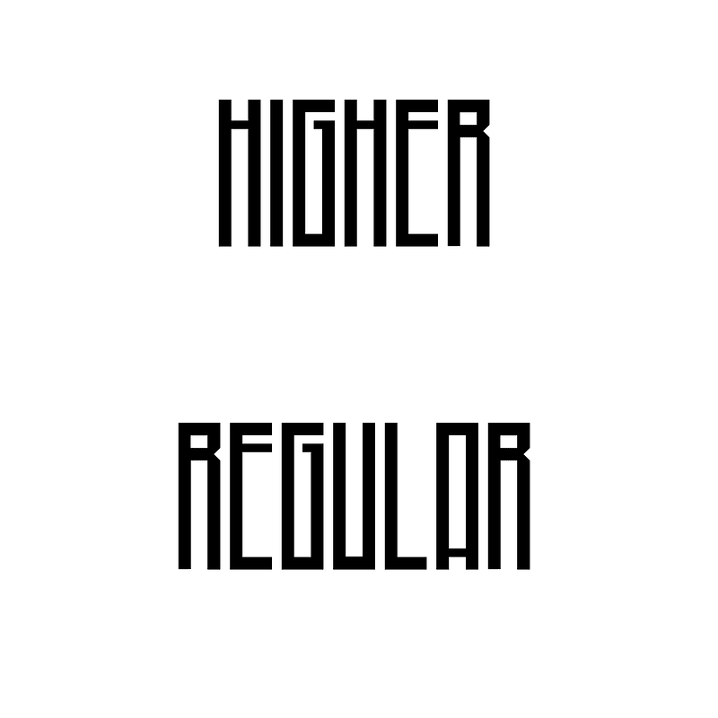 Higher Regular font - Free fonts on Creazilla | Creazilla
