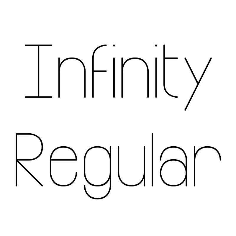 Infinity Regular - Free fonts on creazilla.com