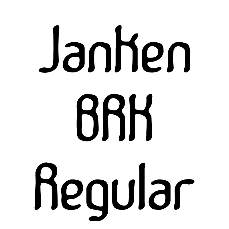 Janken BRK Regular - Free fonts on creazilla.com