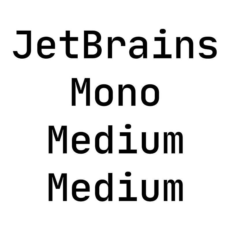 JetBrains Mono Medium Medium font - Free fonts on Creazilla | Creazilla