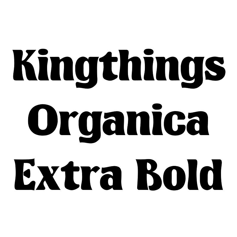 Kingthings Organica Extra Bold - Free fonts on creazilla.com
