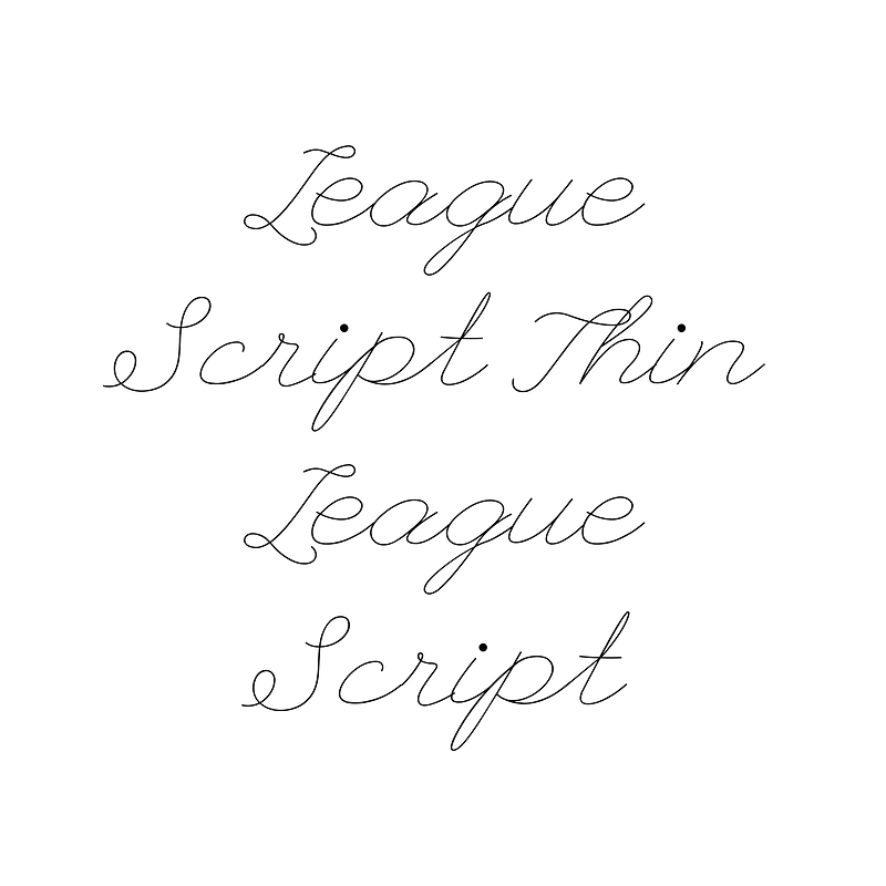 League Script Thin League Script font - Free fonts on Creazilla | Creazilla