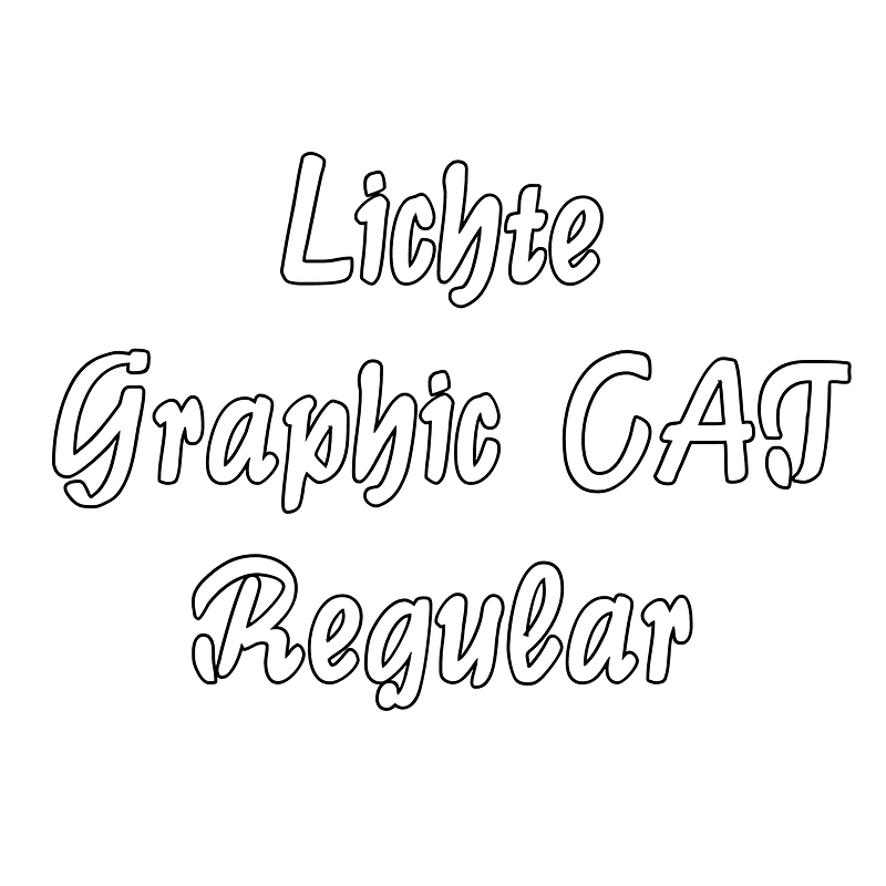Lichte Graphic CAT Regular - Free fonts on creazilla.com