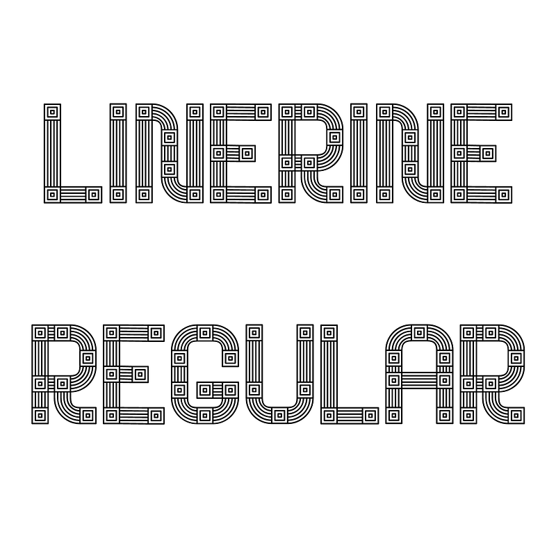 Linerine Regular - Free fonts on creazilla.com
