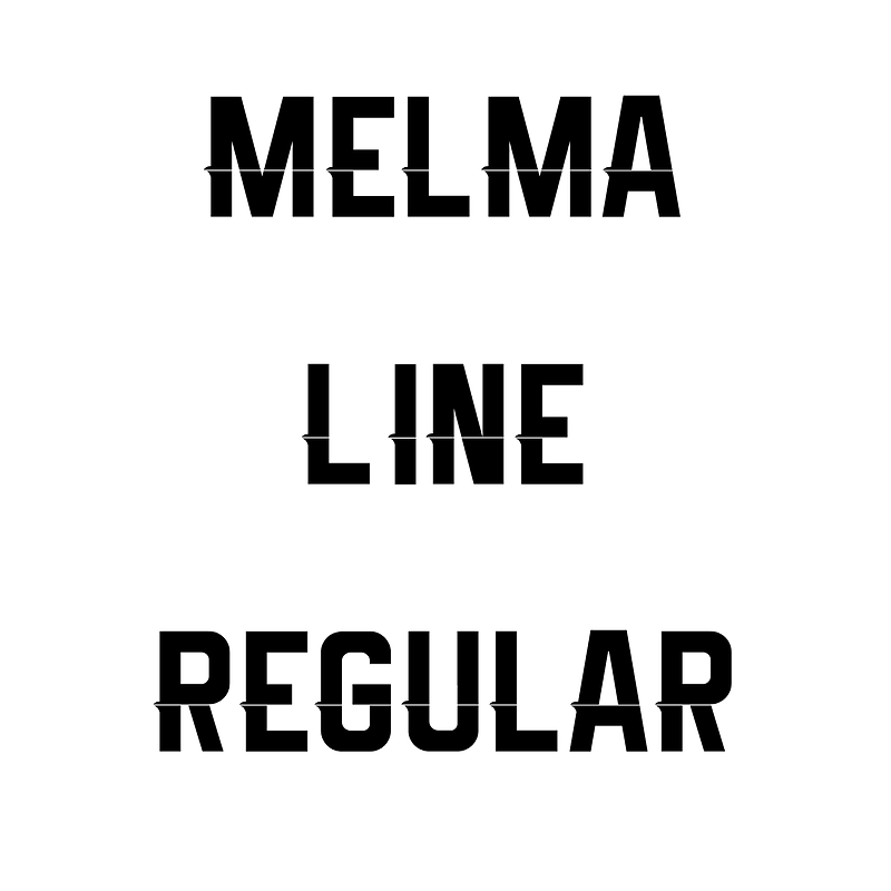 Melma Line Regular | Creazilla