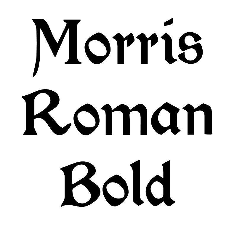 Morris Roman Bold font - Free fonts on Creazilla | Creazilla