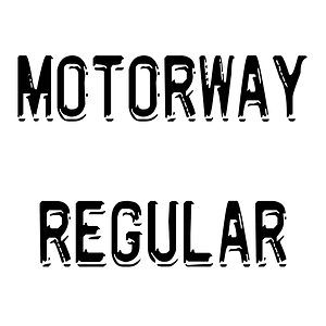 Motorway Regular - Free fonts on creazilla.com