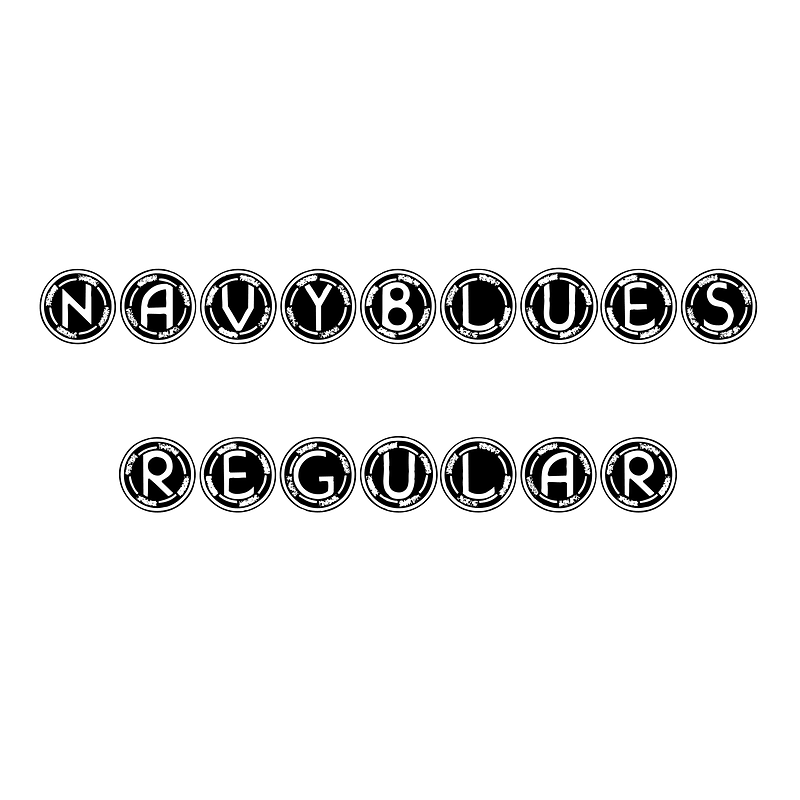 NavyBlues Regular | Creazilla