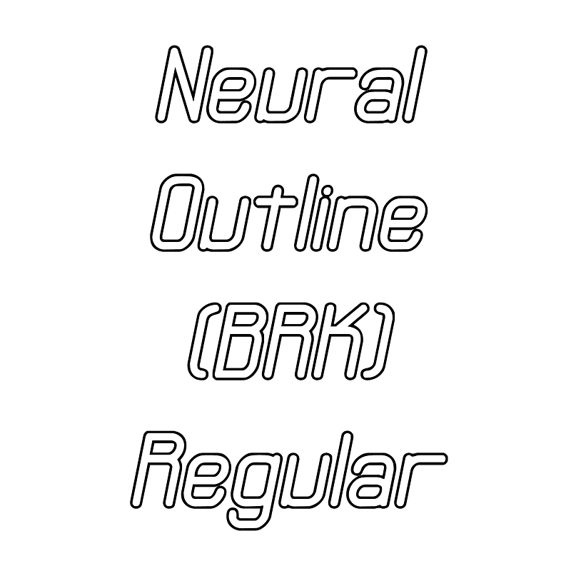 Neural Outline (BRK) Regular - Free fonts on creazilla.com