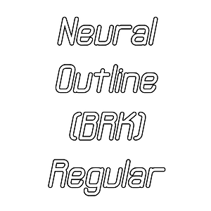 Neural Outline (BRK) Regular - Free fonts on creazilla.com