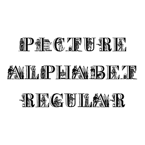 Picture Alphabet Regular - Free fonts on creazilla.com
