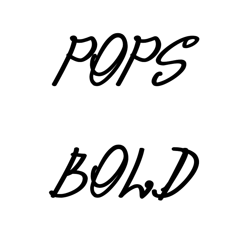 pops Bold font - Free fonts on Creazilla | Creazilla