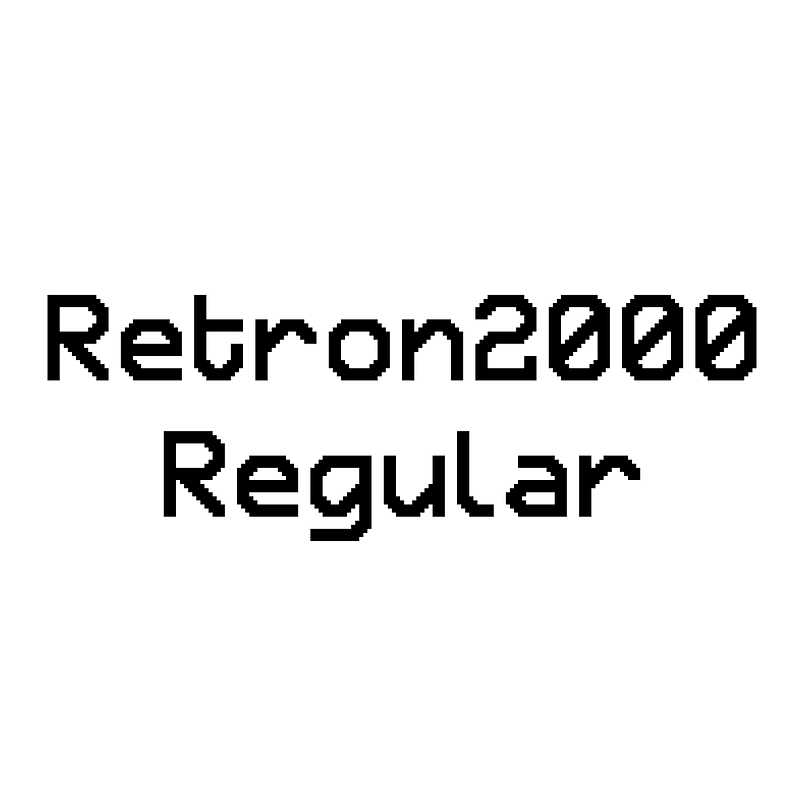 Retron2000 Regular - Free fonts on creazilla.com