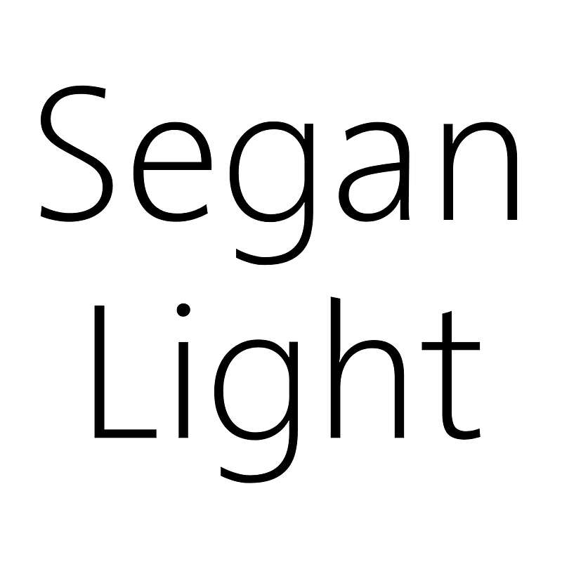 Segan Light - Free fonts on creazilla.com