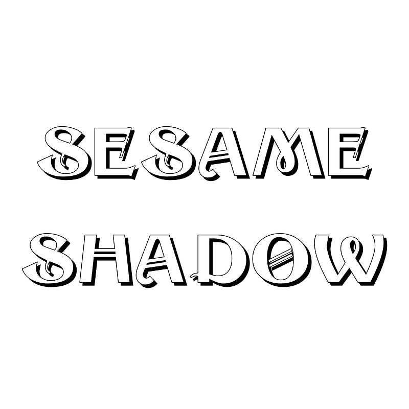 Sesame Shadow font - Free fonts on Creazilla | Creazilla
