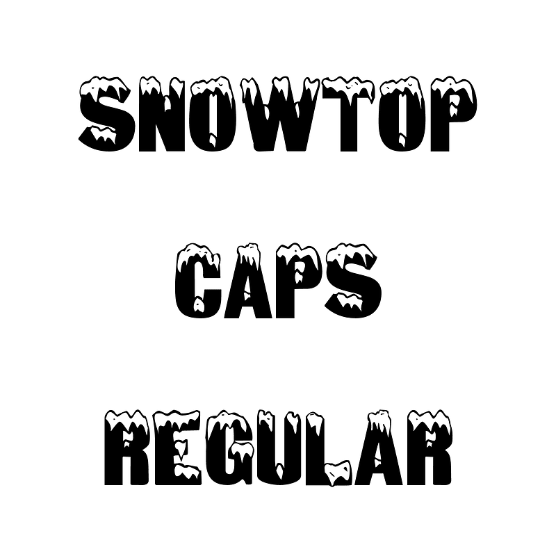 Snowtop Caps Regular font - Free fonts on Creazilla | Creazilla